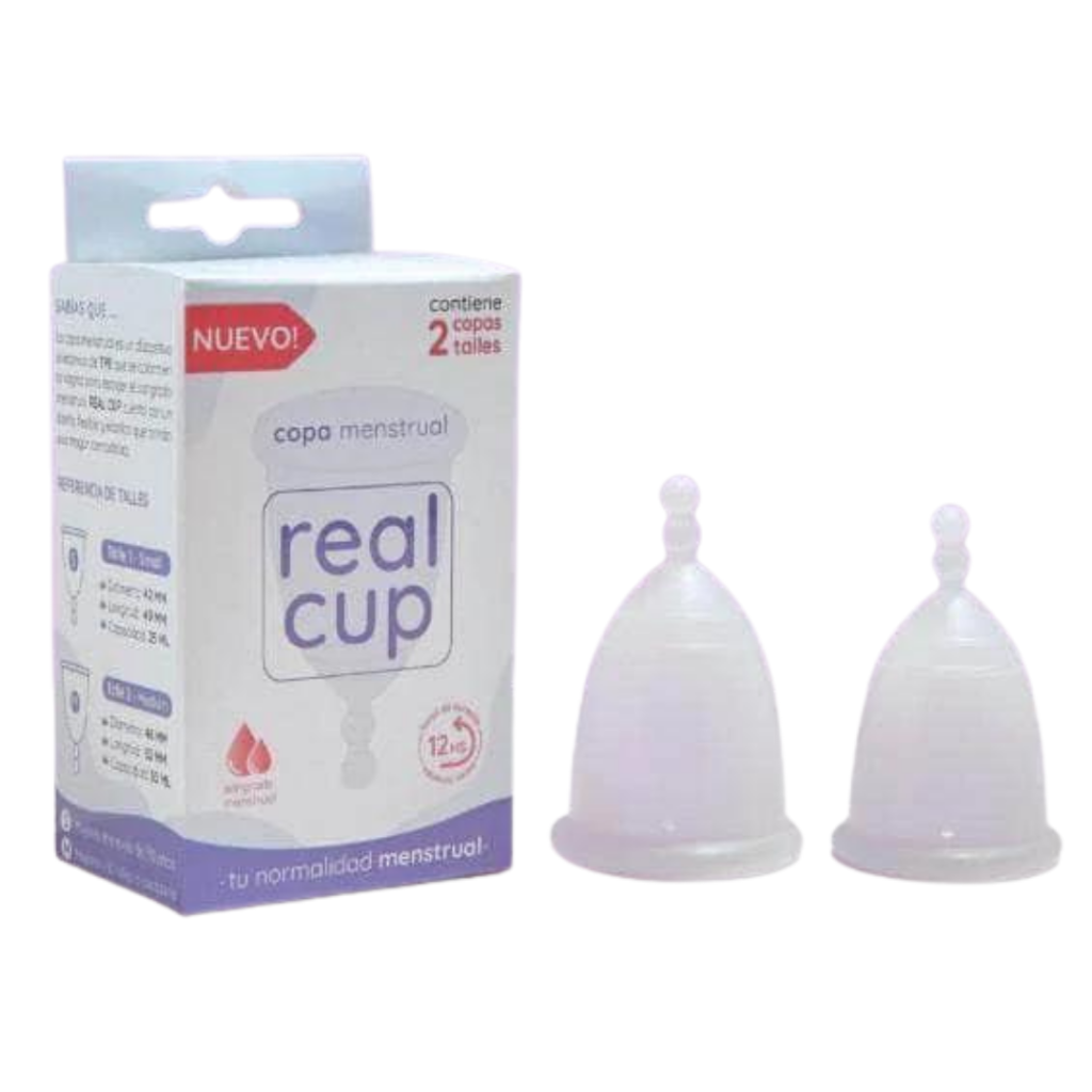 COPA MENSTRUAL REAL CUP TALLA S Y M ⋆ Juguetes para Grandes | Sexshop